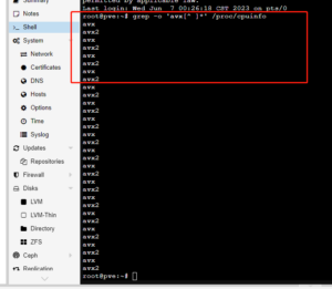 PVE启用CPU的AVX指令集支持 – 小菜菜的博客